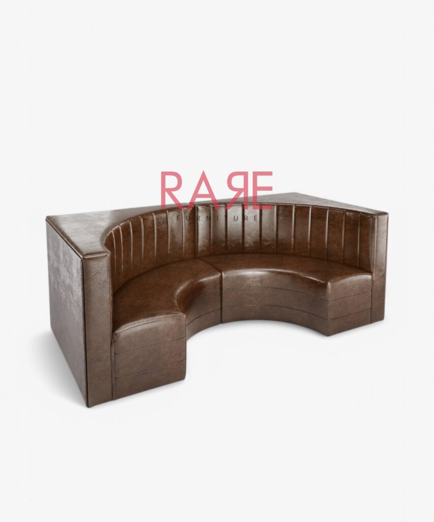 Belmont Curved Restaurant Booth - rarefurniture.in